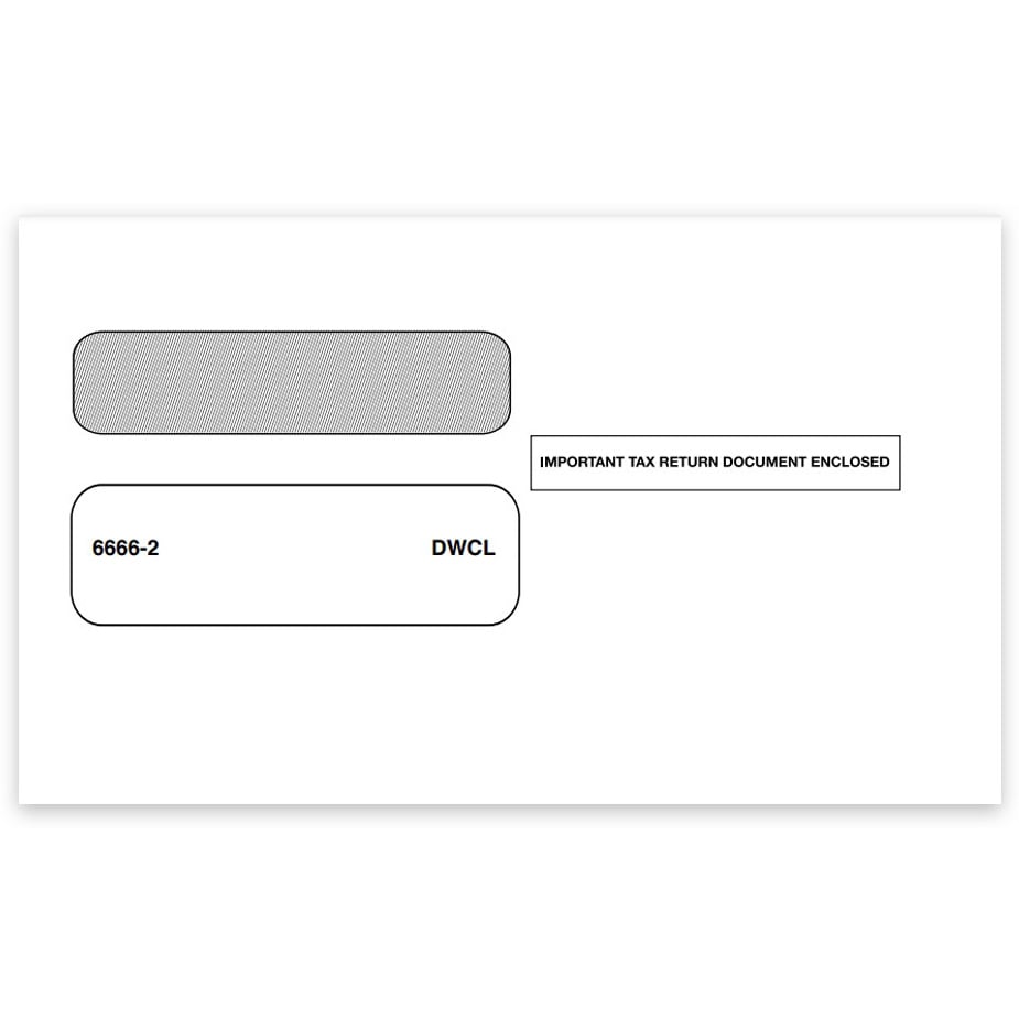 W2 Envelopes for 2up Employee W2 Forms - DiscountTaxForms.com