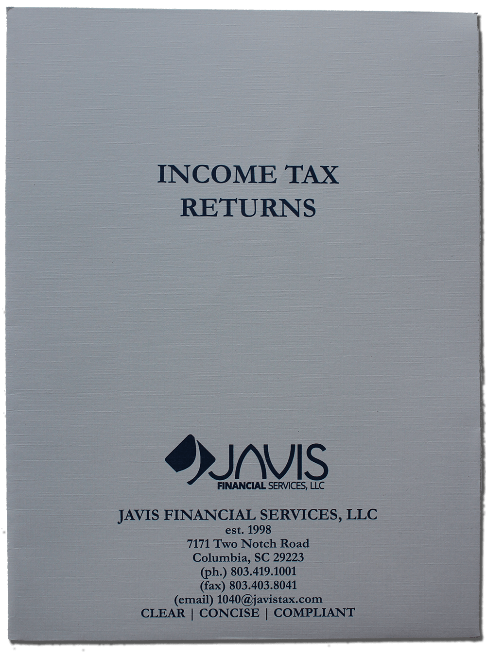 Custom Tax Folders, Logos Imprint or Foil Stamp - DiscountTaxForms.com