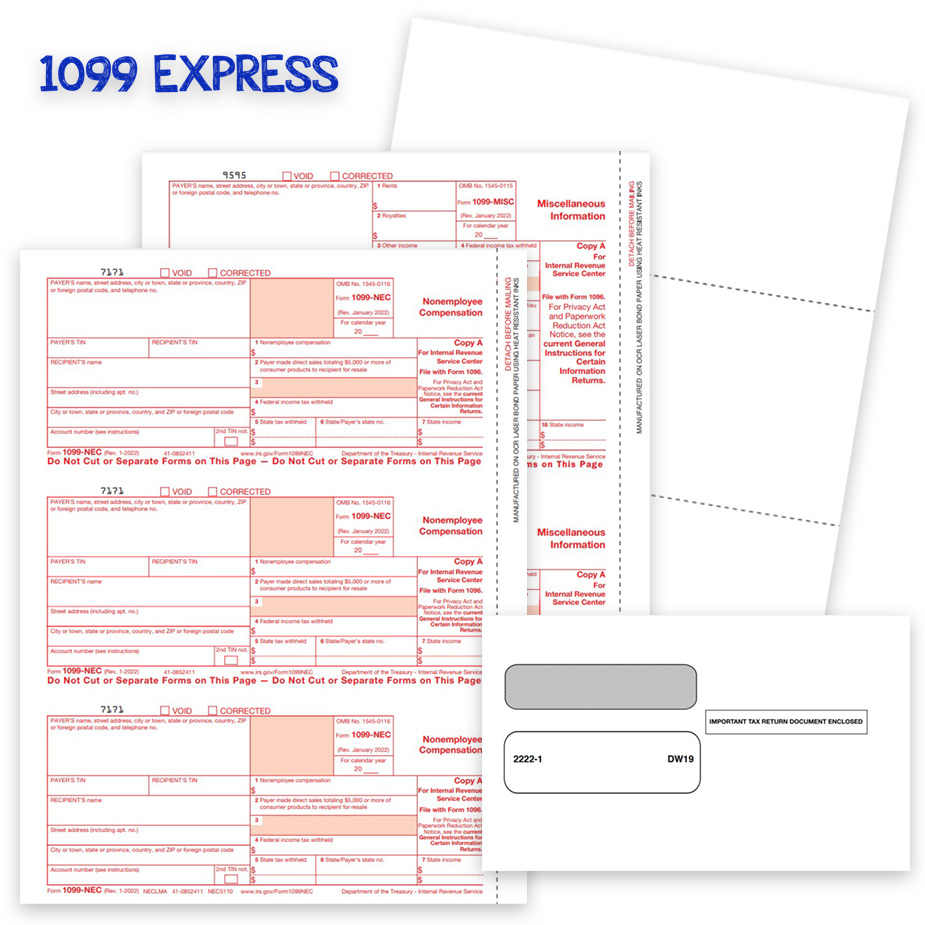 1099 Express Compatible Tax Forms - DiscountTaxForms.com