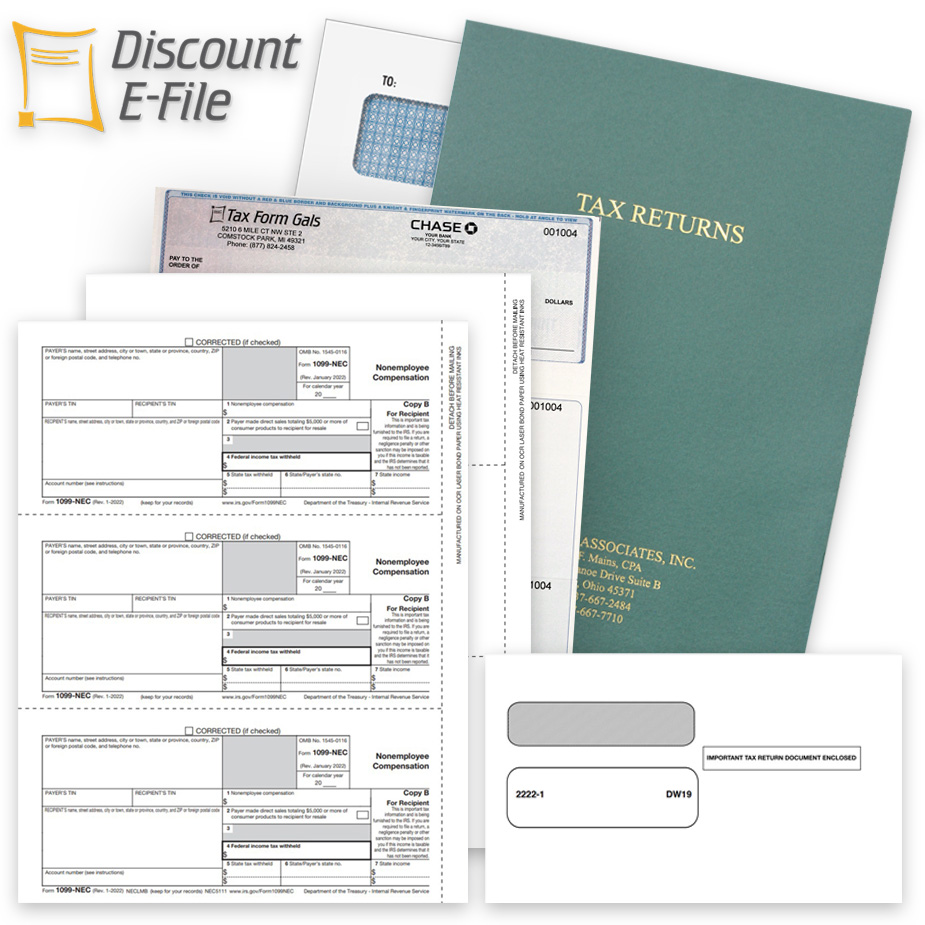 Discount Tax Forms: 1099 & W2, Business Checks, Folders & More